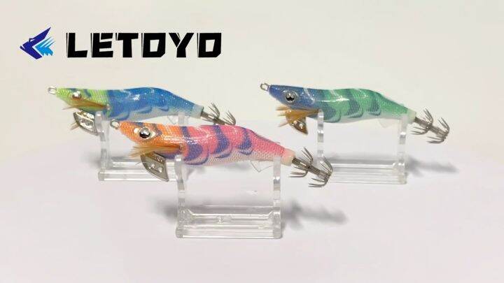 LETOYO EGI ปลาหมึกเรืองแสง Bionic เหยื่อล่อหมึกกุ้งปลอมไม้ | Lazada.co.th