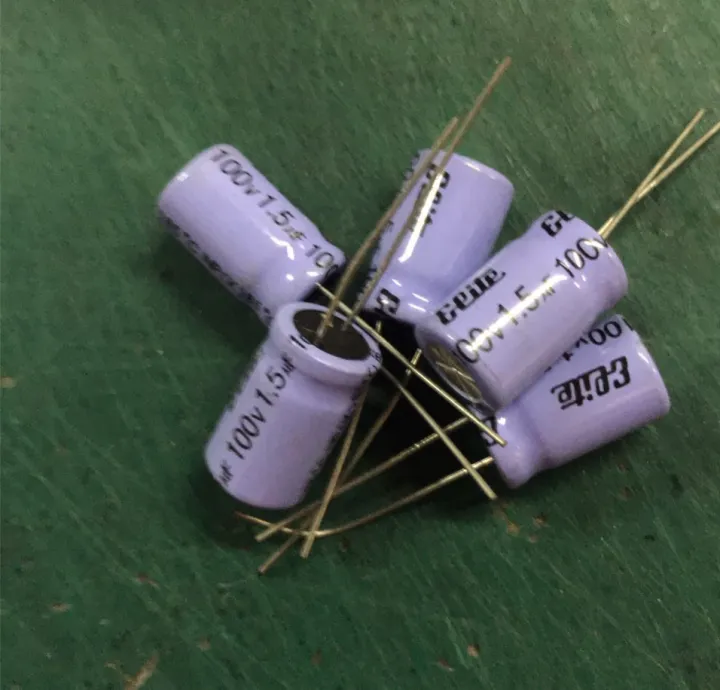 ซีคอนเดนเซอร์(คาปาซิเตอร์) 1.5uf/100V NP ไม่มีขั้วบวกลบ 85องศา ยี่ห้อElite ราคาพิเศษ30ตัว100บาท ...