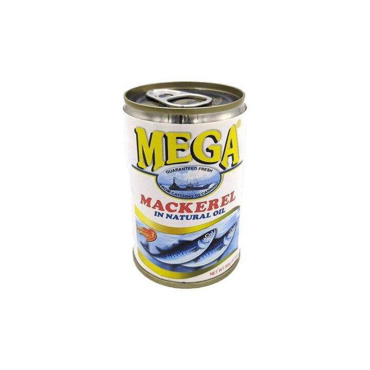 Mega Mackerel in Natural Oil 155g | Lazada.co.th
