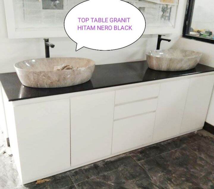 top table granit hitam / granit hitam | Lazada Indonesia