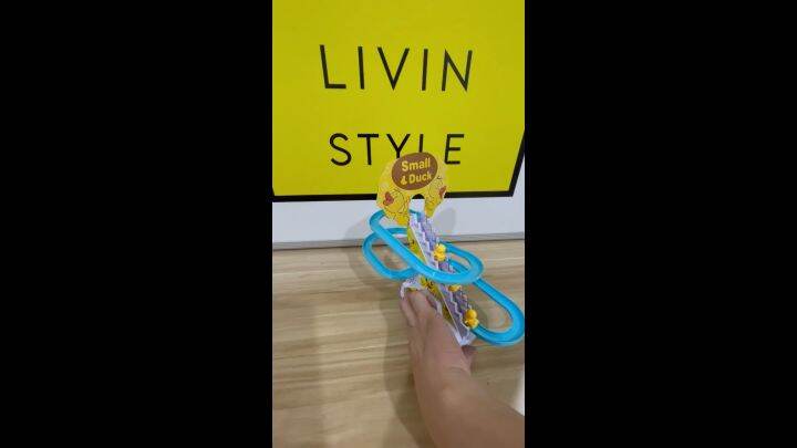 Electric Duck Climbing Stairs Track Toy with Light and Music Small ...