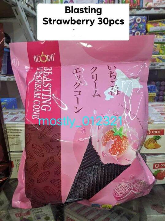 BLASTING ICE CREAM CONE | CHOCOLATE |STRAWBERRY |ALMOND | Lazada PH