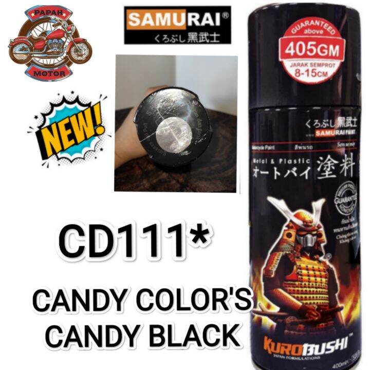 NEW!!! SAMURAI SPRAY PAINT CANDY BLACK CD111* 400ML | Lazada PH
