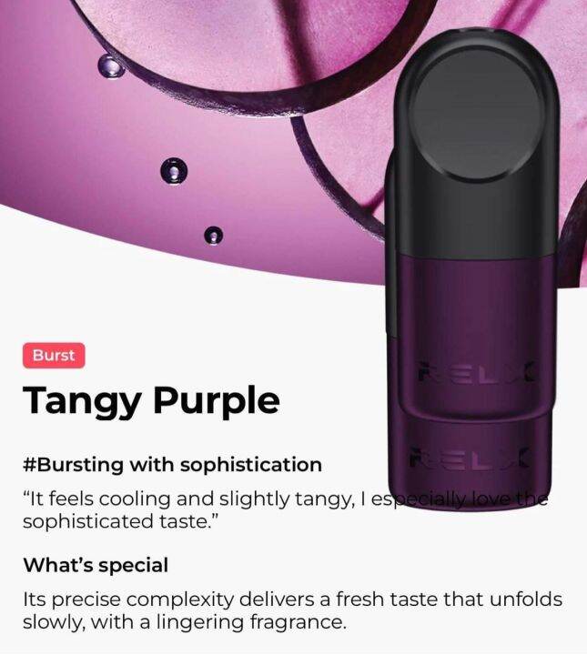 RELX Pod Tangy Purple | Lazada PH