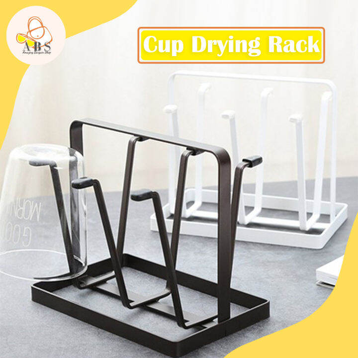ABS NEW Kitchen Glass Cup Drying Rack Holder for Stylish Home Organizer ...