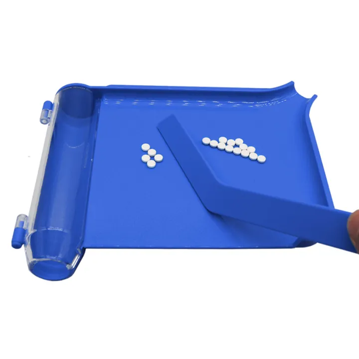 Portable Pills Splitters Dispenser with L Spatula Pharmacy Spatula ...
