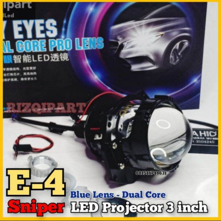 Lampu Motor H4 Projie VAHiD | LED Projector 3 inch Dual Core Lampu ...