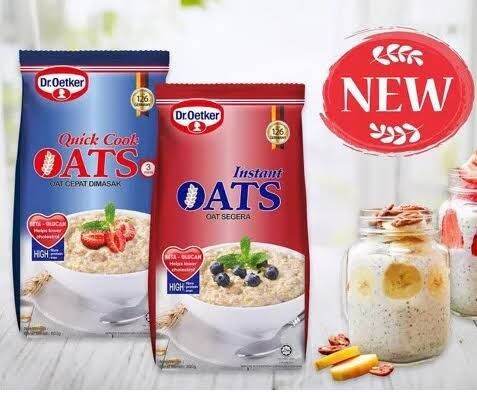 Dr.oetker instant Oat 400g. ข้าวโอ๊ต2สูตร ผลิตในจีน🇨🇳 -สีฟ้า ข้าวโอ๊ต ...