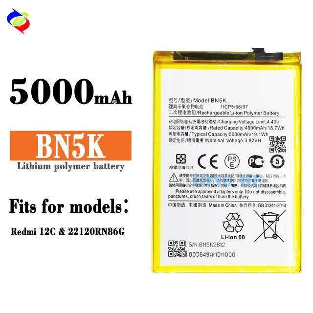 for BN5K battery redmi 12c replcment battery | Lazada PH