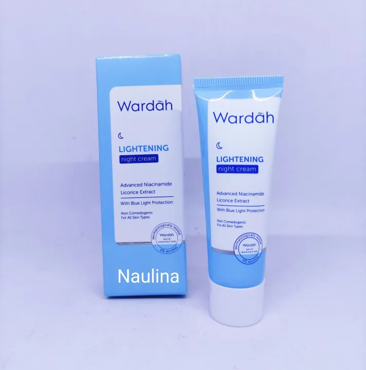 Wardah Lightening Night Cream Advanced Niacinamide 20 ml / Pelembab ...