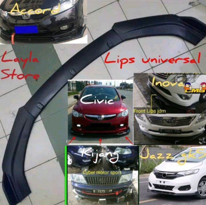 front lip winglet bumper depan mobil universal | Lazada Indonesia