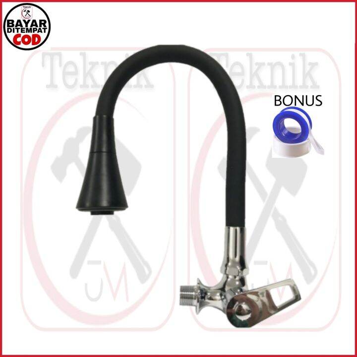 PROMO Kran Angsa Fleksibel HITAM 2 MODE Semburan - PREMIUM Model ...