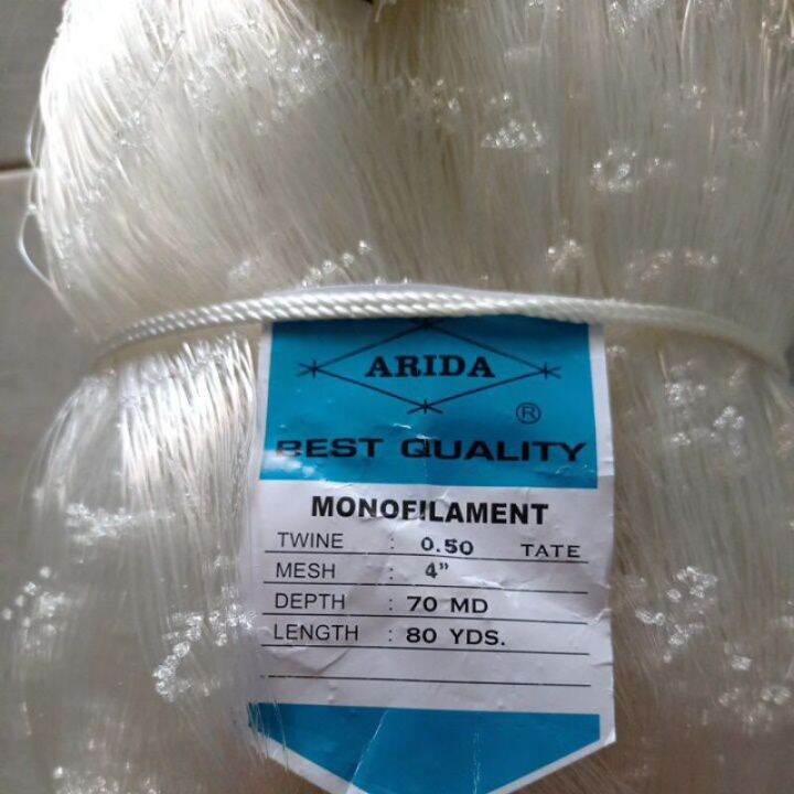 jaring ikan ARIDA 0.50 4 inchi 70md/80yds Tate pukat jala jaring arida ...