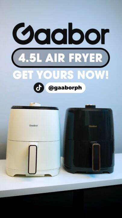 【NEW】Gaabor 4.5L Air Fryer with 8 Pre-sets Menu, Large Capacity, Non ...