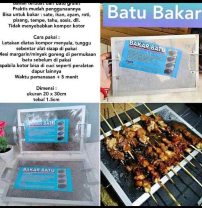 Batu Bakar Granito panggangan batu bakar | Lazada Indonesia