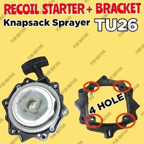 TU26 4Screw Recoil starter Tarikan kap engkol easy starter mesin sprayer semprot pompa hama 2 ...