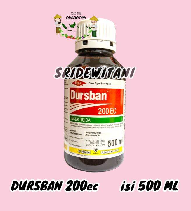 INSEKTISIDA DURSBAN 200 EC 500 ML Drusban Pembasmi Hama Semua Tanaman ...