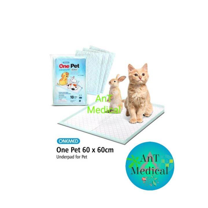 UNDERPAD ONE PAD / PERLAK HEWAN / ALAS BINATANG PELIHARAAN/ UKURAN 60 X ...