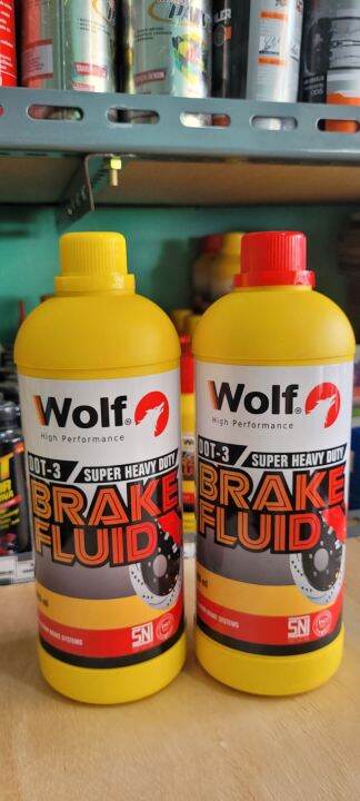 WOLF BRAKE FLUID DOT-3 1000ML | Lazada Indonesia