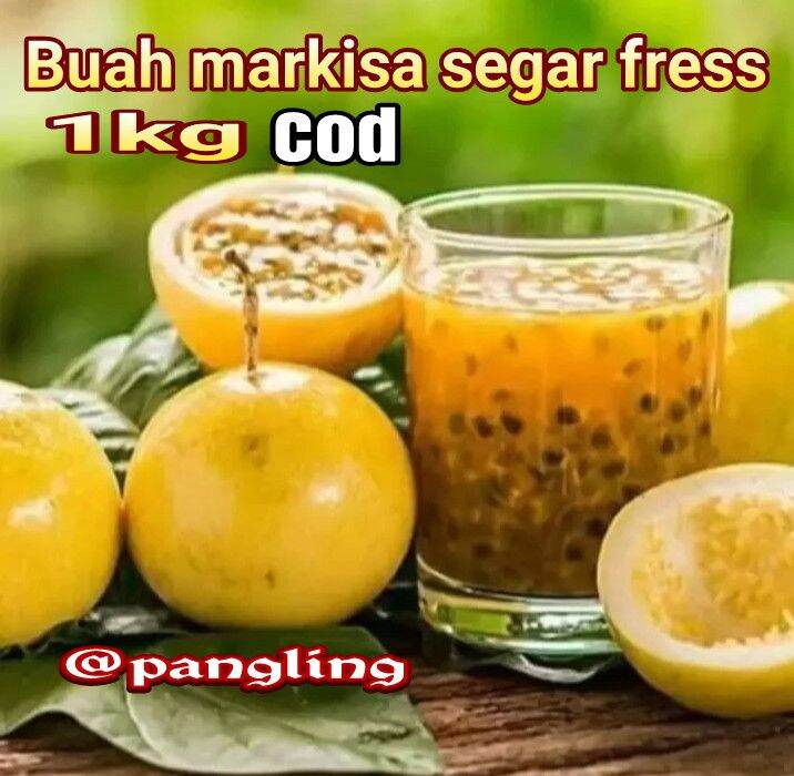 MARKISA KUNING SEGAR BUAH MARKISA 1KG BUAT KESEHATAN BADAN | Lazada ...
