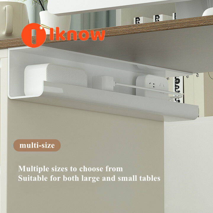 I know Under Desk Cable Management Tray , Sturdy Metal Cable Tray Under ...