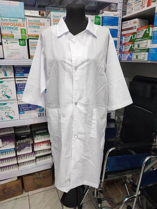Lab Gown Doctor Coat Lab Coat White (Longsleve & 3/4) | Lazada PH
