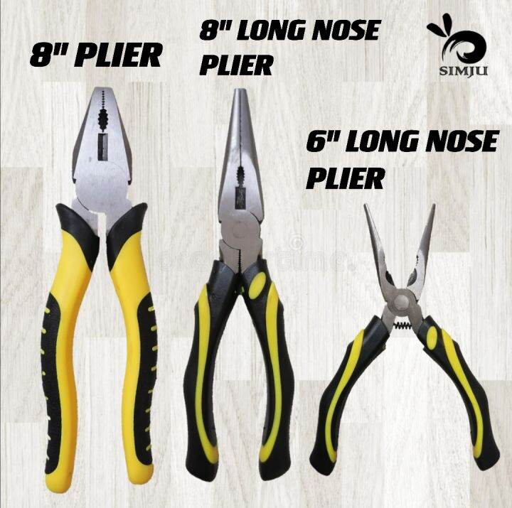 8 Plier Wire Cutter / 6, 8 Long Nose Plier Combination Quality Plier ...