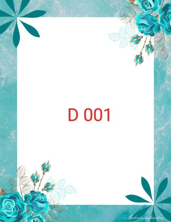 (5 sheet one design) Short border bond paper | Lazada PH