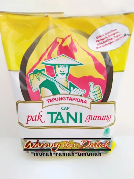 Tepung Tapioka | Sagu Tani cap PAK TANI GUNUNG 500g | Lazada Indonesia