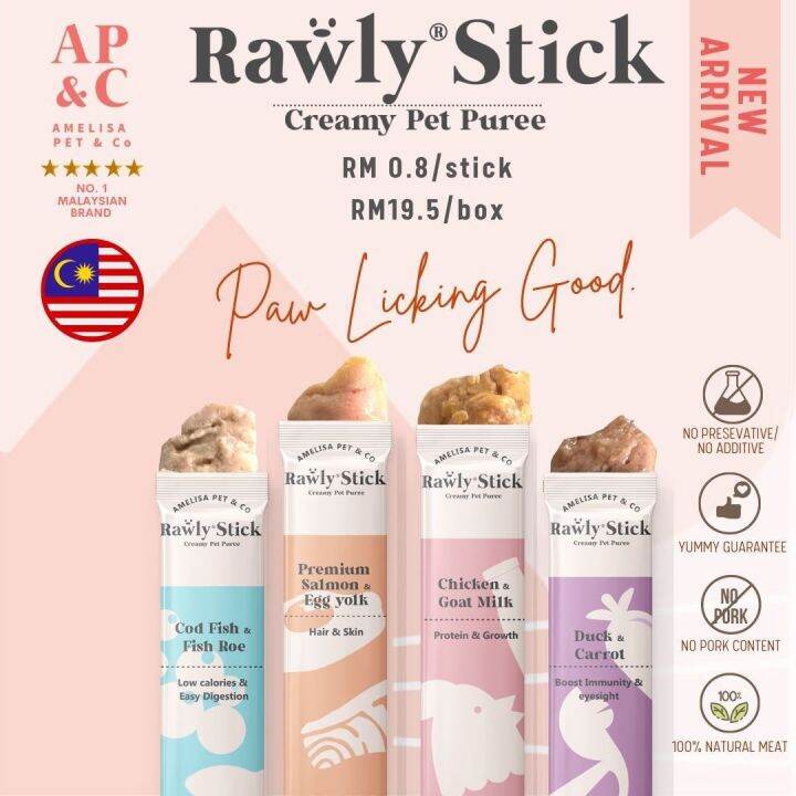 Ready Stock Amelisa Rawly Stick Purée 16g x 25 stick | Lazada