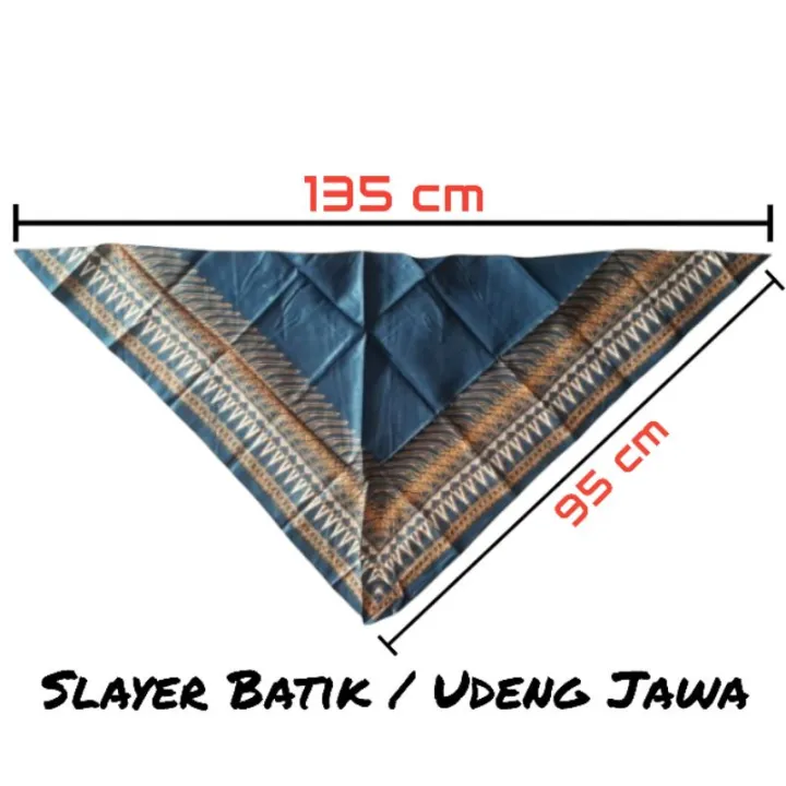 SLAYER BATIK / IKET UDENG / UDENG JAWA / SLAYER BATIK SEGITIGA | Lazada ...