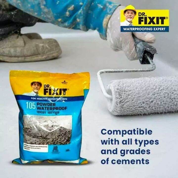 DR.FIXIT WATERPROOFING POWDER EXPERT MIX IT WITH CEMENT 105 500G ...