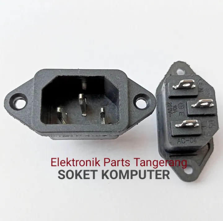 SOKET AC KOMPUTER COWOK SOKET AUDIO SOKET LISTRIK 3PIN | Lazada Indonesia