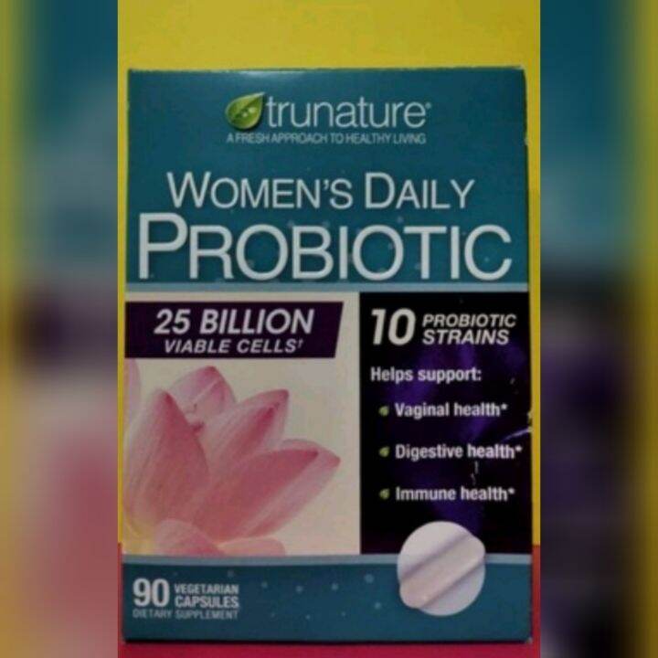 Women's Daily Probiotic 10 Strains 25 billion viable cells 90 capsules ...