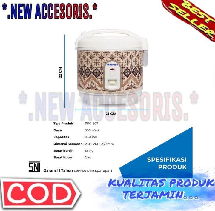 Miyako PSG 607 0.6 Liter Mejikom Mini Rice Cooker mini mejicom murah ...