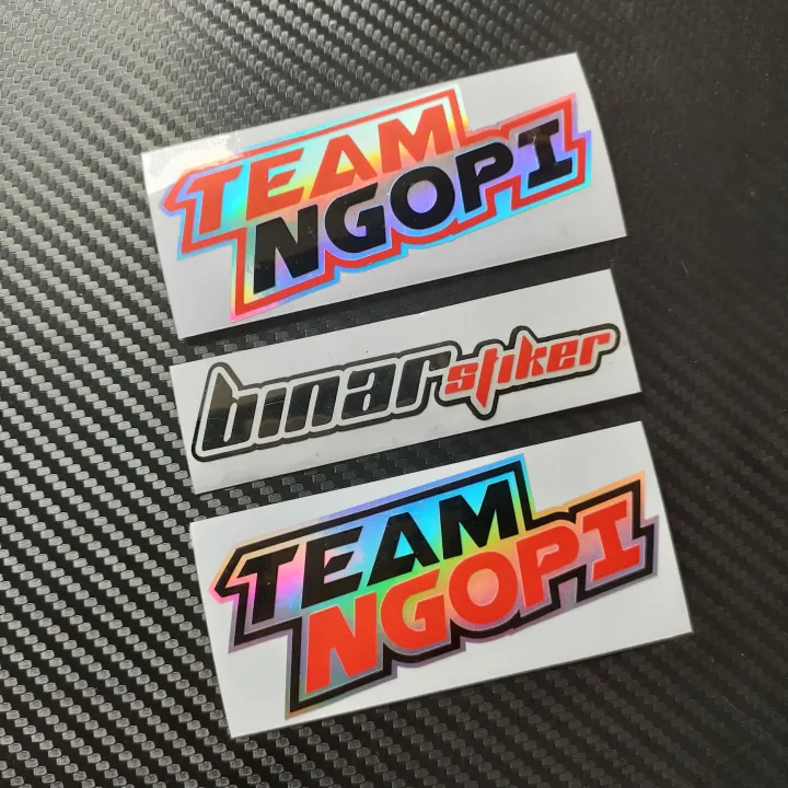 STIKER CUTTING TEAM NGOPI | Lazada Indonesia
