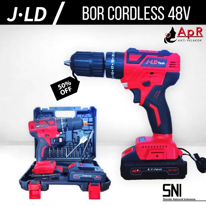 Bor Cordless JLD 48V 13mm Brushless | Lazada Indonesia