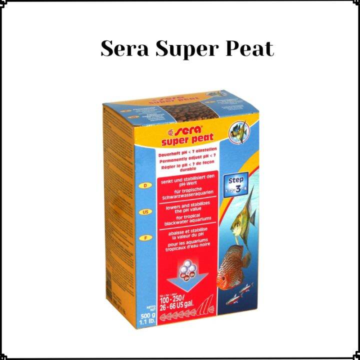 Sera Super Peat 500g - stabilize & lower pH for tropical blackwater ...