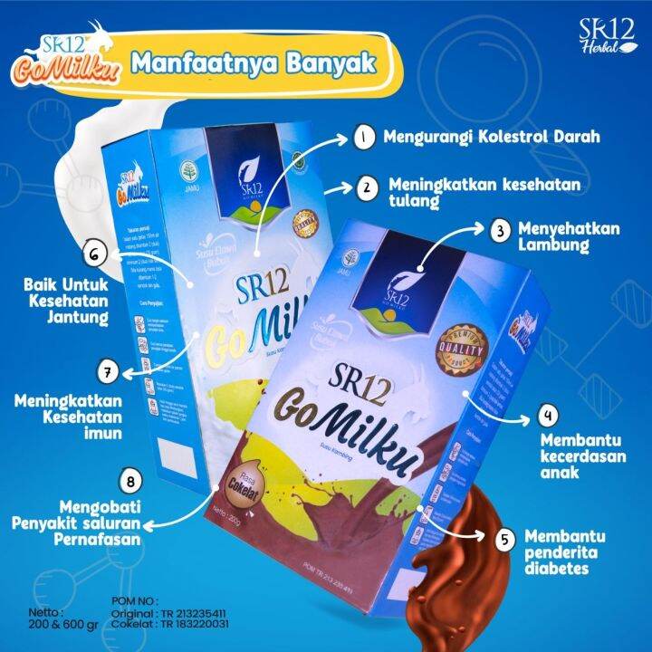 SR12 Go Milku Susu Kambing Etawa Susu Penggemuk Badan | Lazada Indonesia