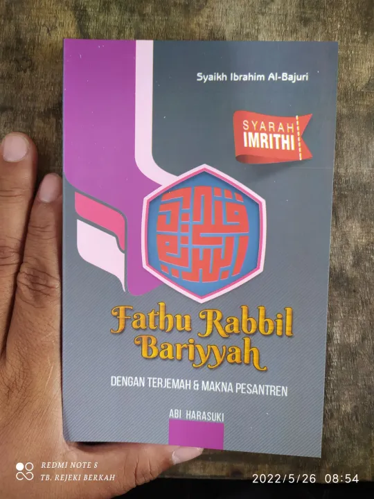 terjemah syarah imriti imrithi makna pesantren ukuran saku fathu robbil bariyah fathu robil ...