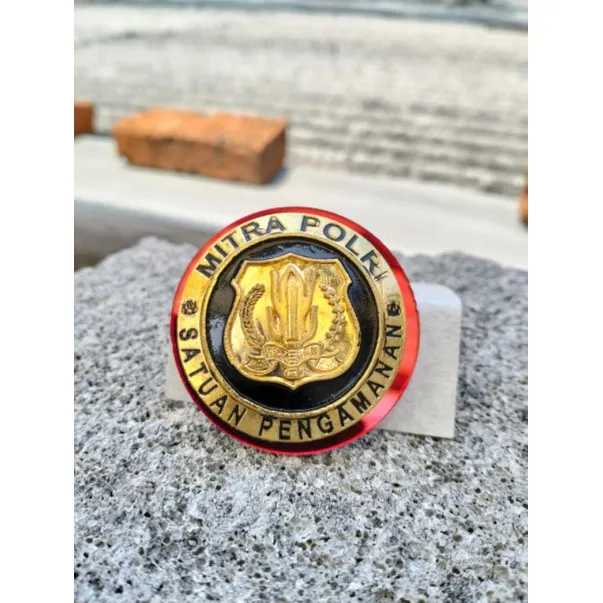 pin lencana mitra polri satpam | Lazada Indonesia