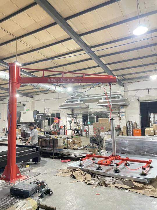 300kg Jib crane type Vacuum lifter for laser cut machine loading for ...