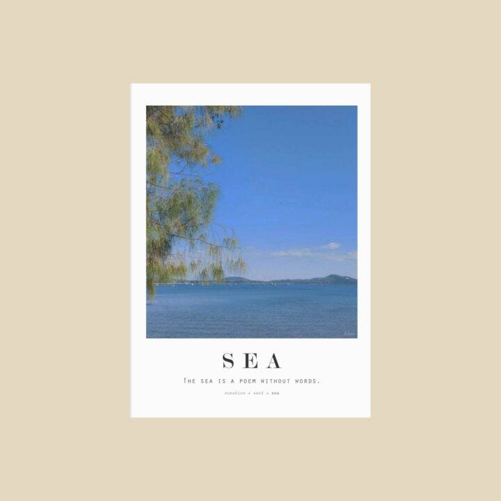 Postcard 'sea' โปสการ์ด โปสการ์ดภาพถ่ายทะเล โปสการ์ดตกแต่งห้อง โปสการ์ด ...