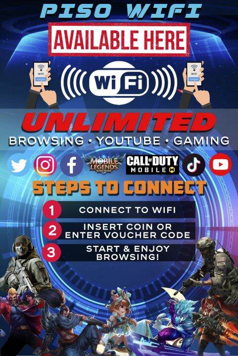 Piso Wifi Tarpaulin for Wifi Vendo | Lazada PH