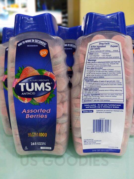 Tums Antacid Ultra Strength 1000 (Assorted Berries) | Lazada PH