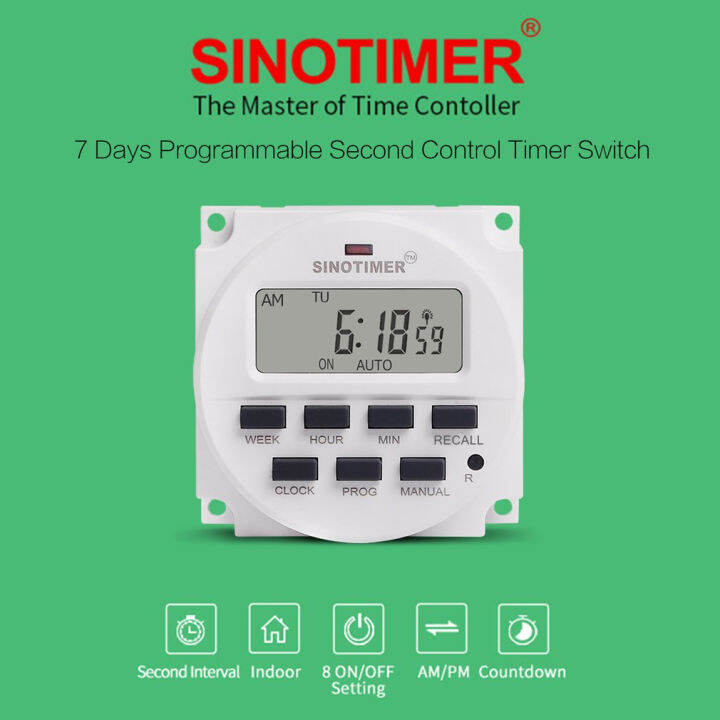 Sinotimer 220v For Incubator Sinotimer 1 Second Interval 220v Digital Lcd Timer Switch 7 Days