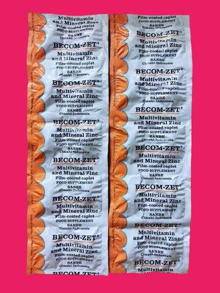 becom zet strip isi 10 kaplet multivitamin mineral dan zinc | Lazada ...