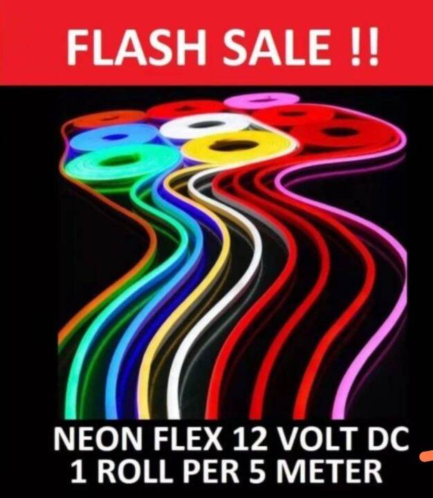 Lampu Led Neon Flex DC 12V 1 Rol 5 Meter | Lazada Indonesia