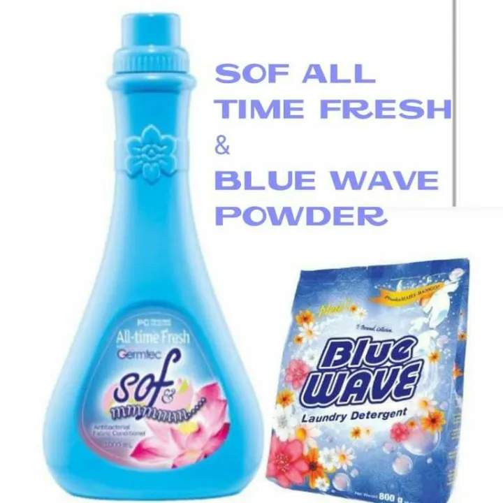 PC SOF ALL TIME FRESH FABRIC CONDTINIONER AND TUFF BLUE WAVE POWDER ...