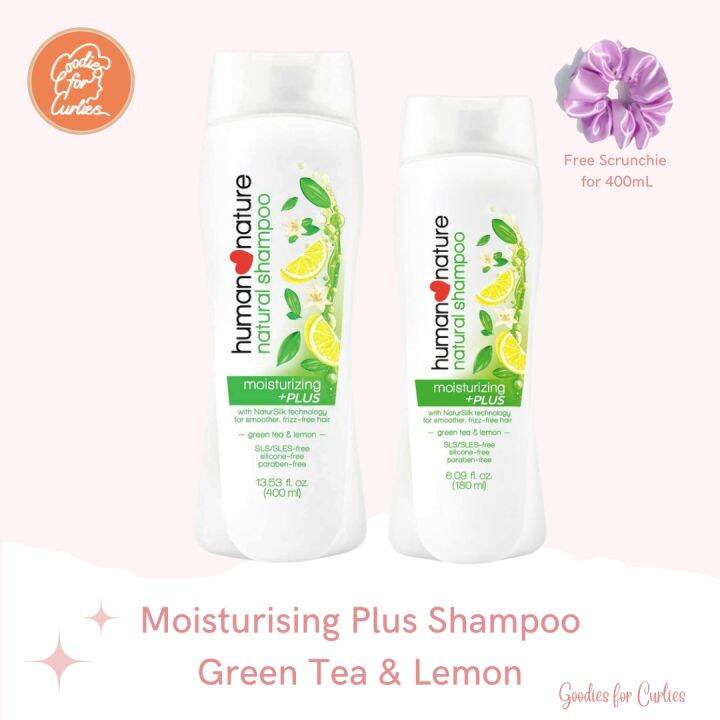 Human Nature Moisturizing +PLUS Shampoo with Green Tea and Lemon (Not ...